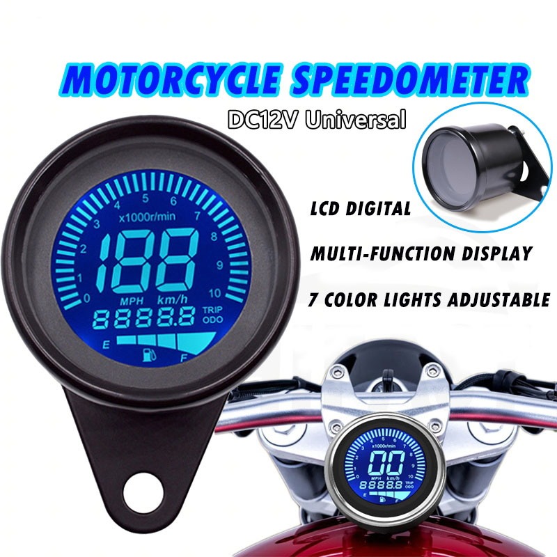 Motorcycle Accessories Digital Electronic Induction 7-color LED ...