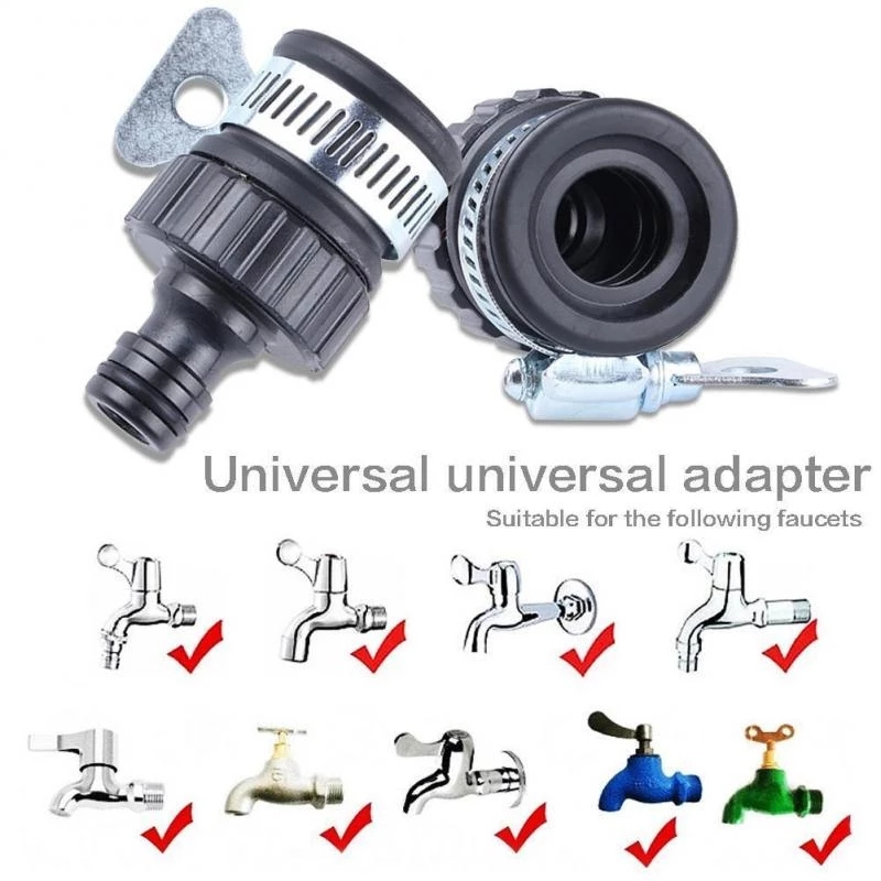 Universal Water Faucet Adapter Plastic Hose Fitting Quick Connector ...