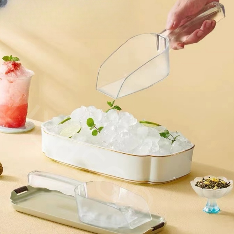 Plastic Ice Shovel PC Transparent Acrylic Food Spoon Multi Functional ...