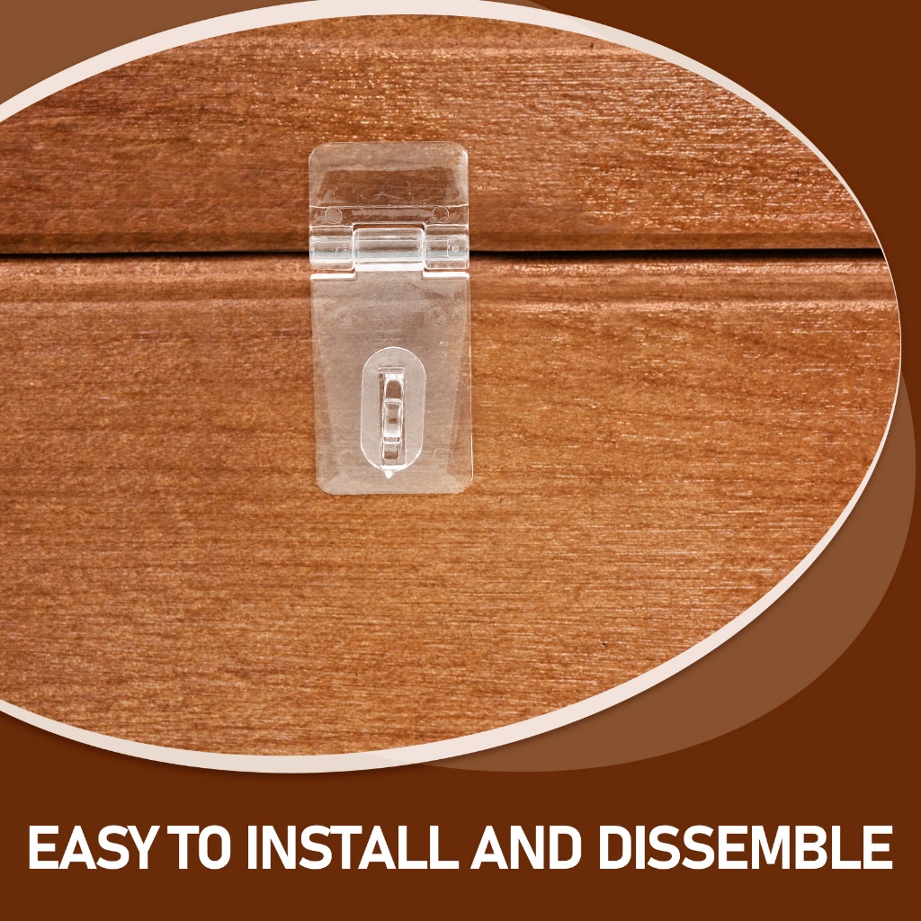 【COD&READY STOCK】 Hinge Latches Lock Clear Hasp Bisagras Para Gabinetes ...