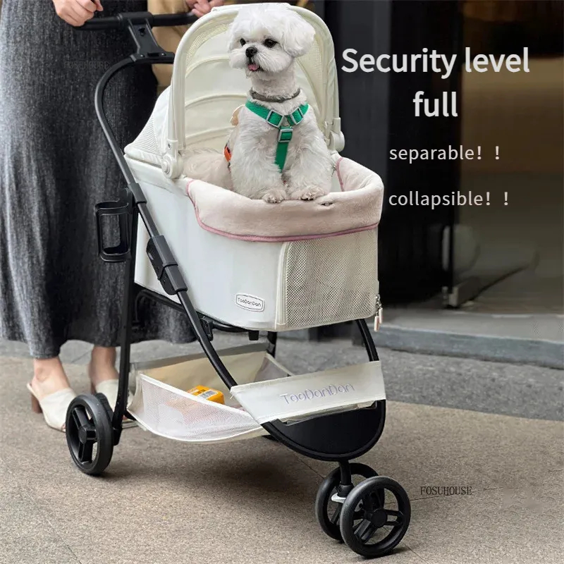 2 in 1 pet stroller Multi-function Detachable stroller for dog Cats ...