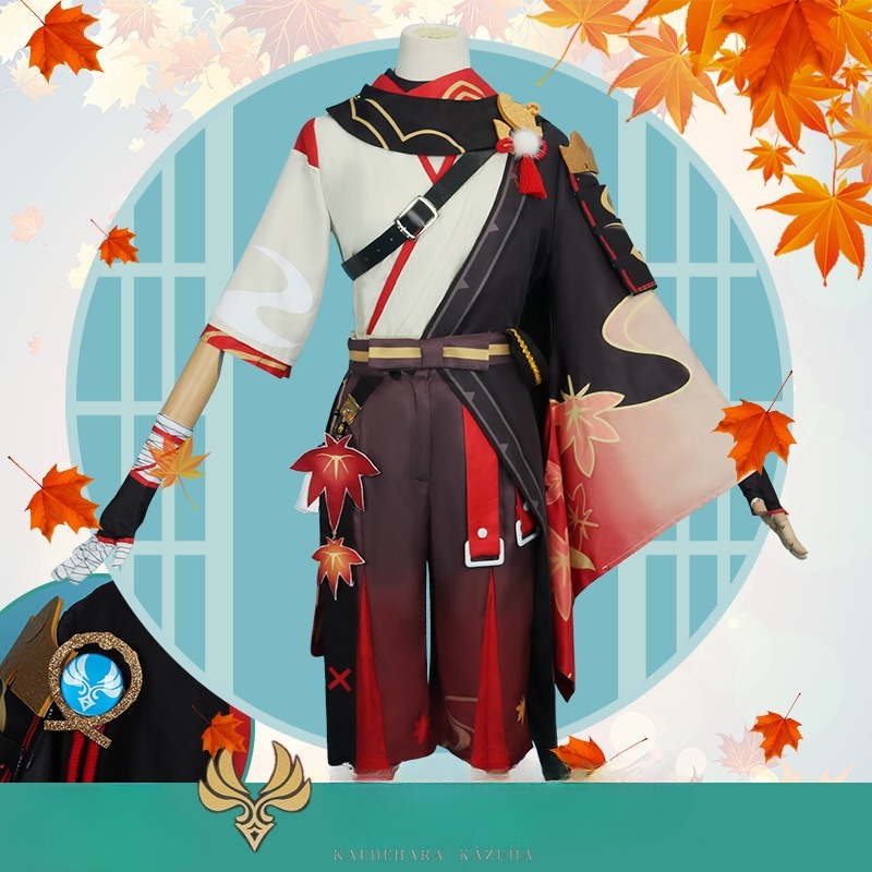 Genshin Impact Peripheral Cosplay Kaedehara Kazuha Full Set 75cm/104cm ...
