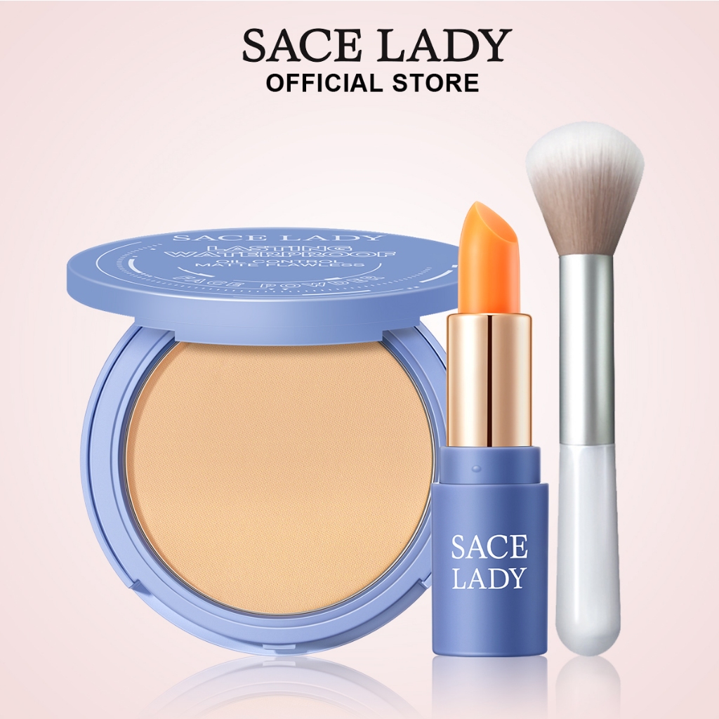 SACE LADY Setting Powder Oil Control Matte Face Powder Waterproof Face ...