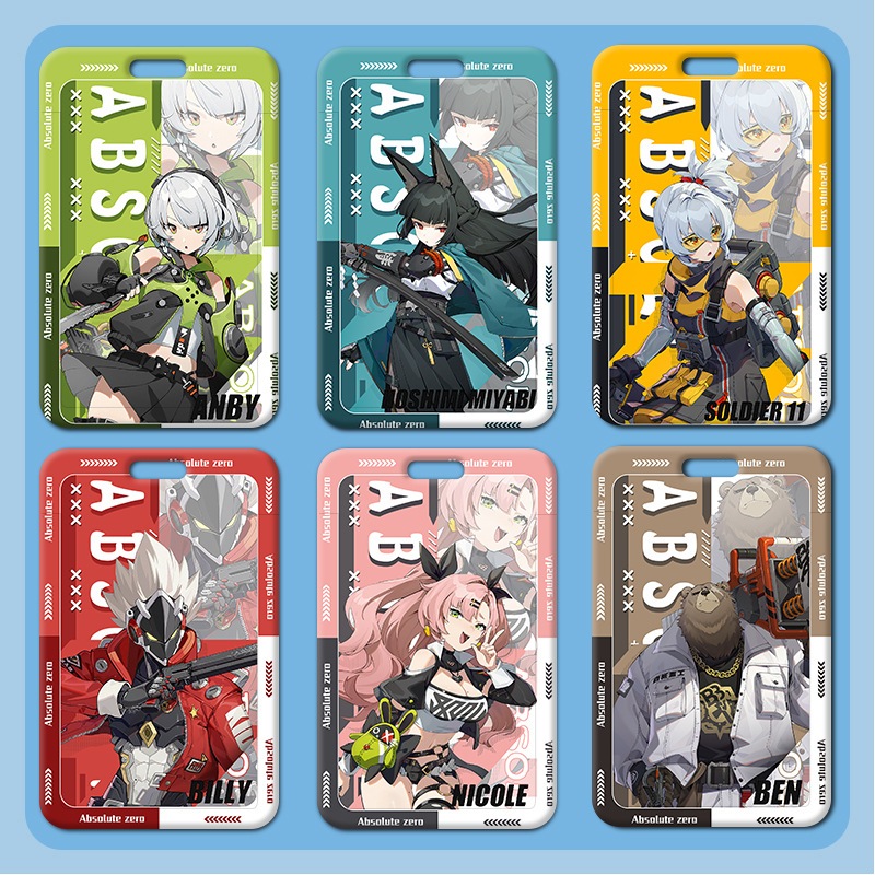 Zenless Zone Zero card holder Lycaon Miyabi student school card sleeve ...