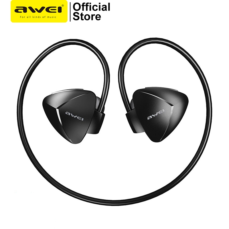 Awei A840BL Neckband Running Earphone Bluetooth Sport Earbud Two ...