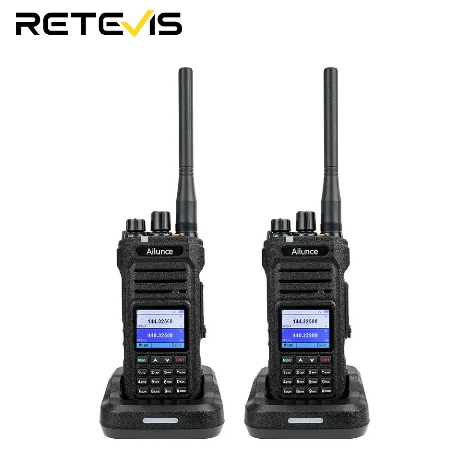 Retevis HA1UV Dual Band Ham IP67Waterproof 2800mAh battery Sub-PTT 1 ...