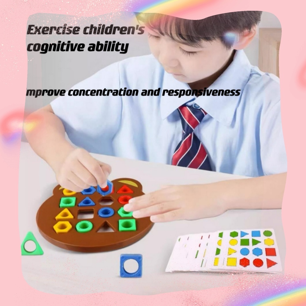 Kids Pairing Training Shape Matching Game Logical Thinking Geometric ...
