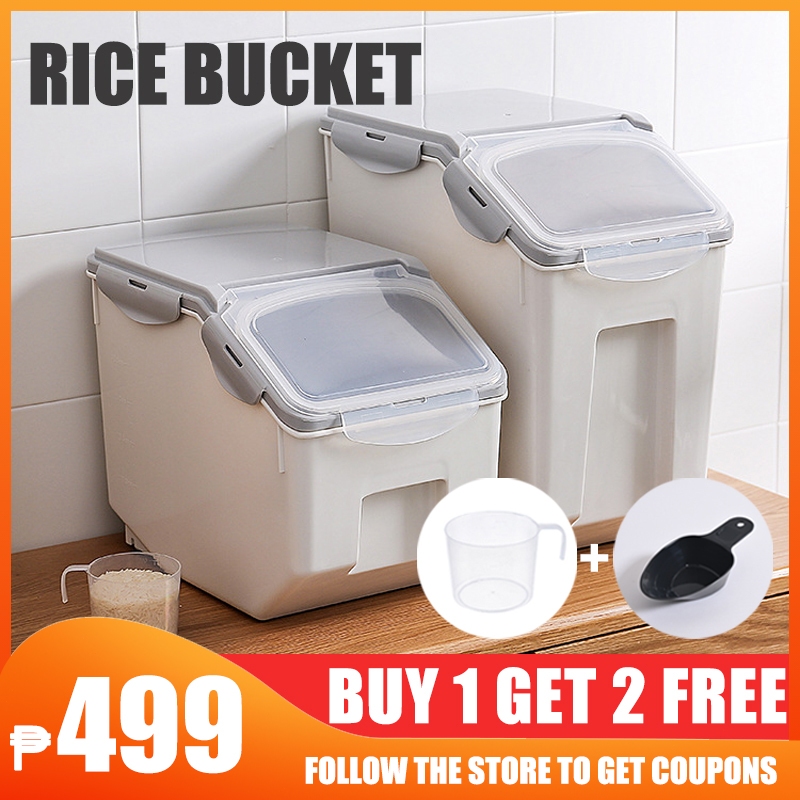 25 Kilos Rice Dispenser Sealed Rice Storage container storage food ...