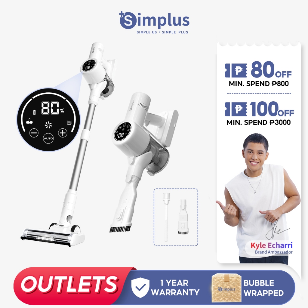 Simplus Cordless Vacuum Cleaner for Home Wireless Vacuum Strong Suction ...