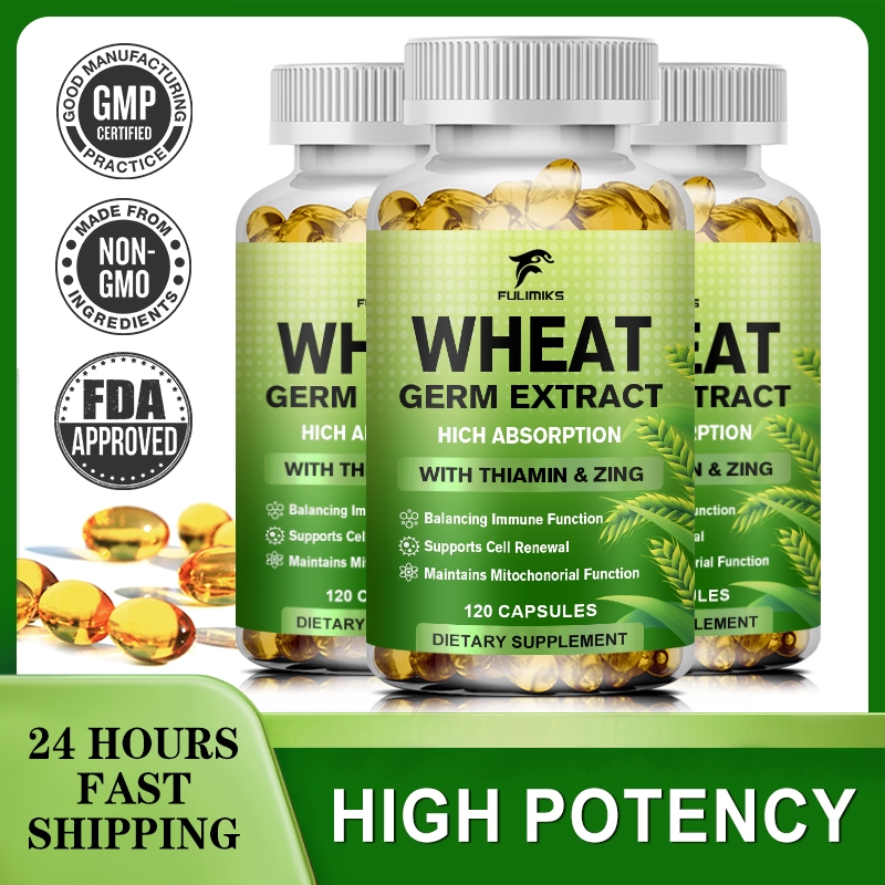 Spermidine Supplements 13mg - 1300mg Wheat Germ Extract Capsules Potent ...
