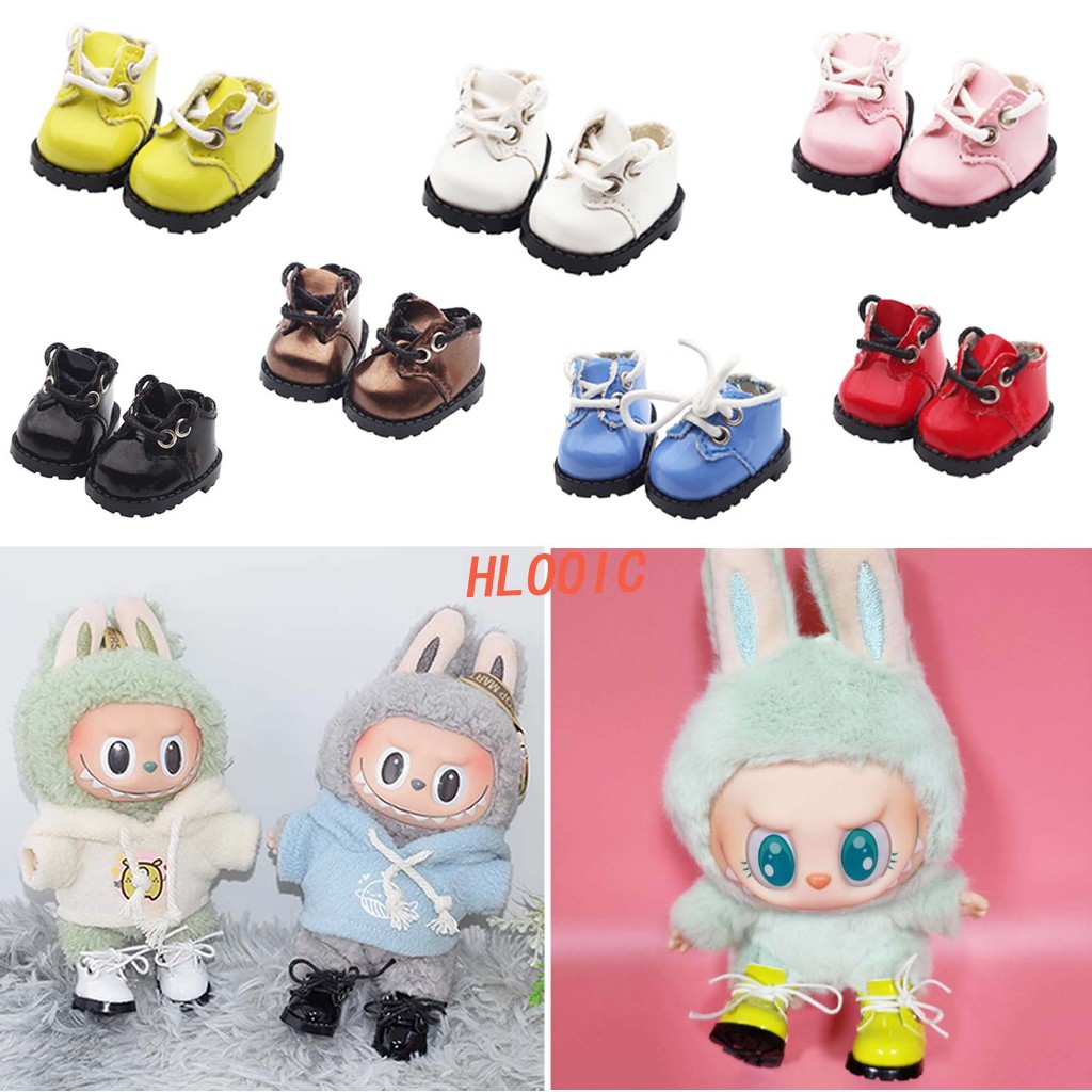 15cm 17cm Labubu shoes(3.8*2.3cm) Labubu V1 V2 have a seat macaron doll ...