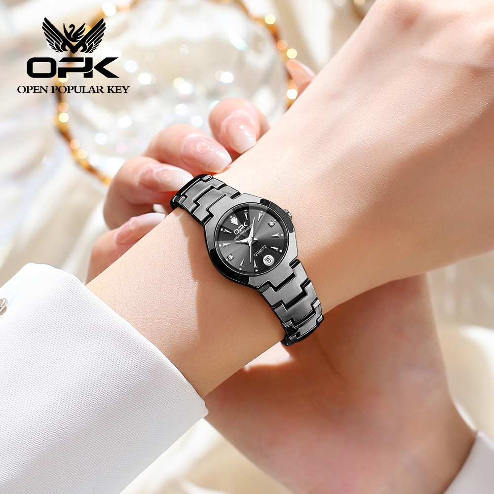 OPK Watch For Women Waterproof Original Stainless Quartz Luminous ...