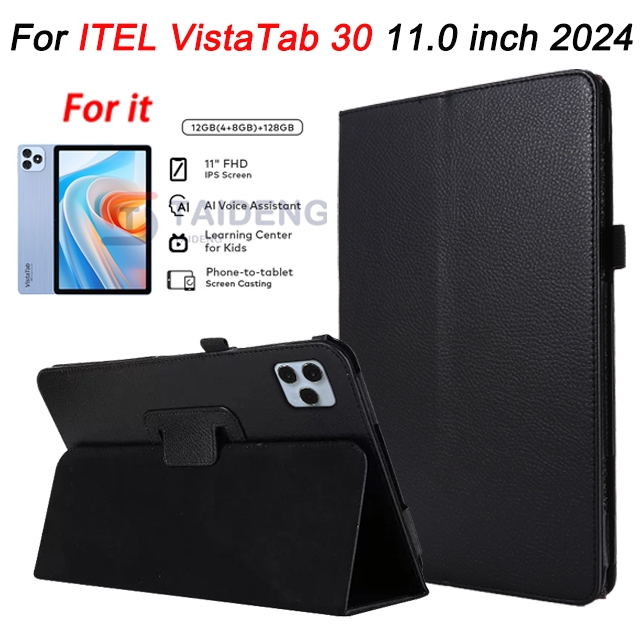 For ITEL VistaTab 30 11.0 inch 2024 With stent Leather PU Cover itel ...