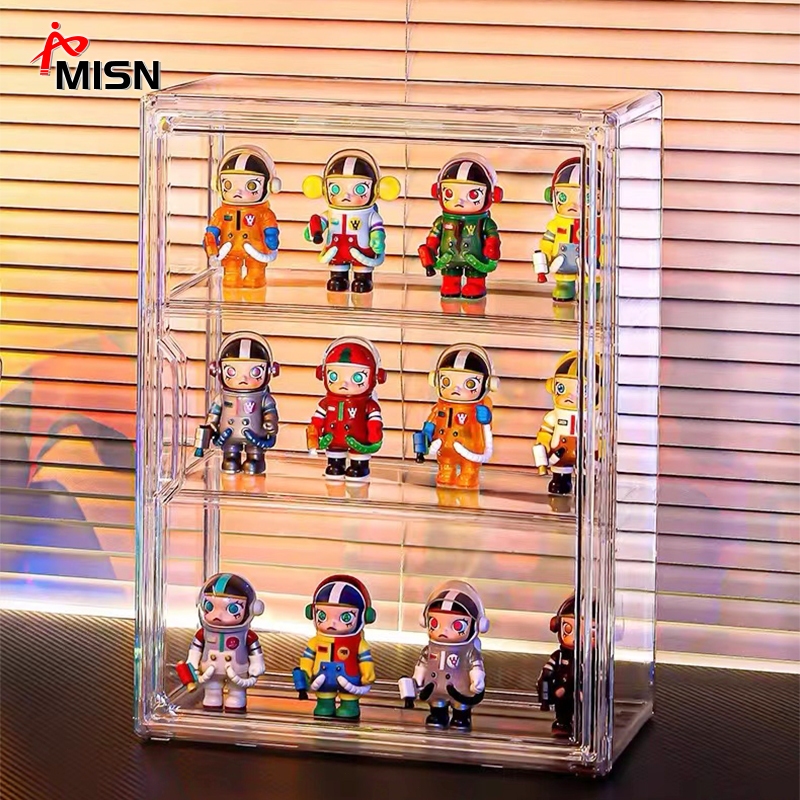 MISN Acrylic Display Case Popmart Storage Organizer Wall Mounted ...