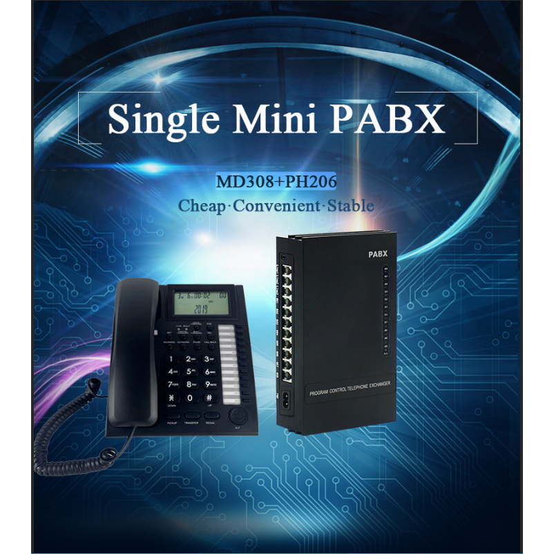 Telephone Exchange/PBX System SV308 PABX with 1 PH206 Phone for SOHO ...