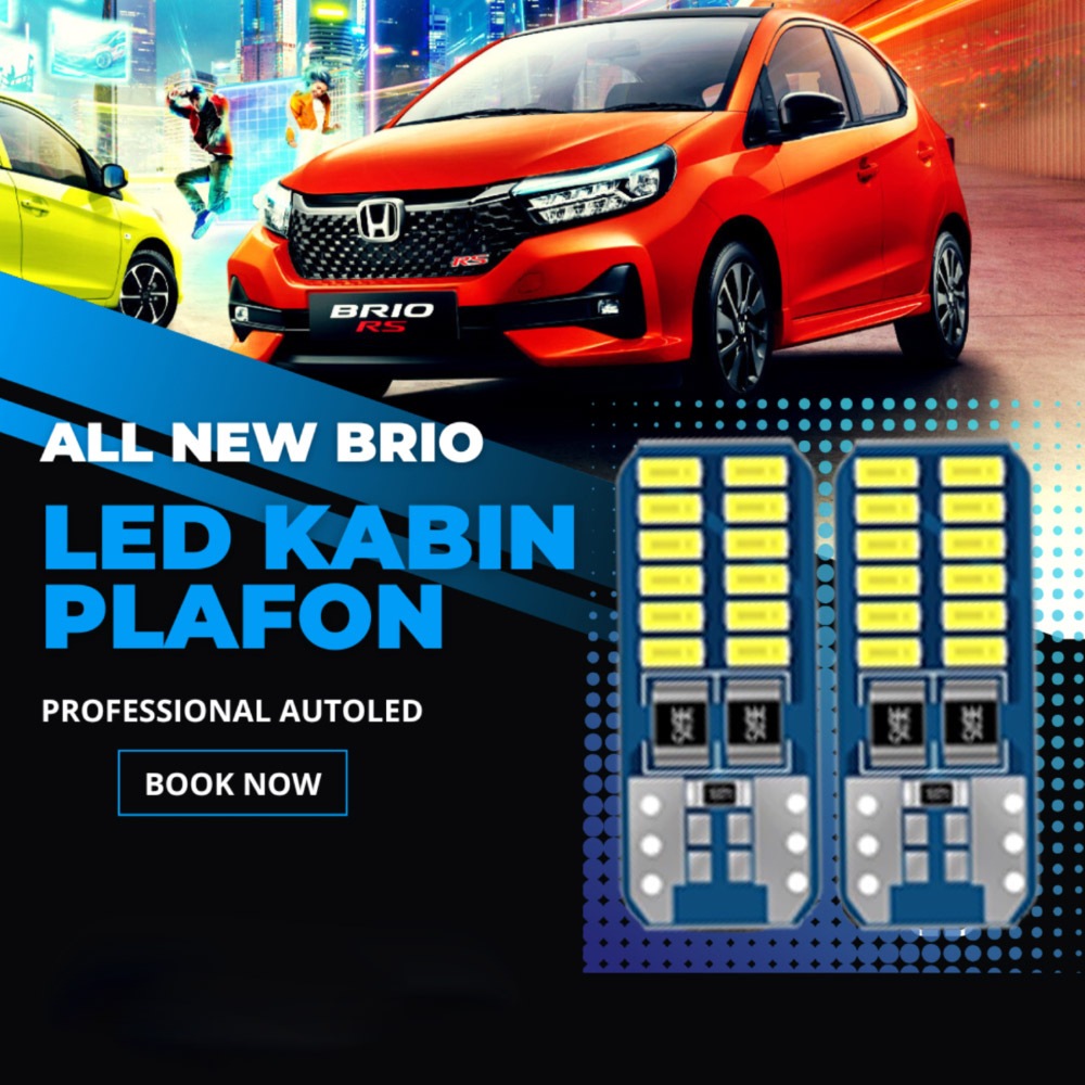 Led Light T10 Car Cabin Ceiling Honda BRV HRV Mobilio Brio 3014 Natural ...