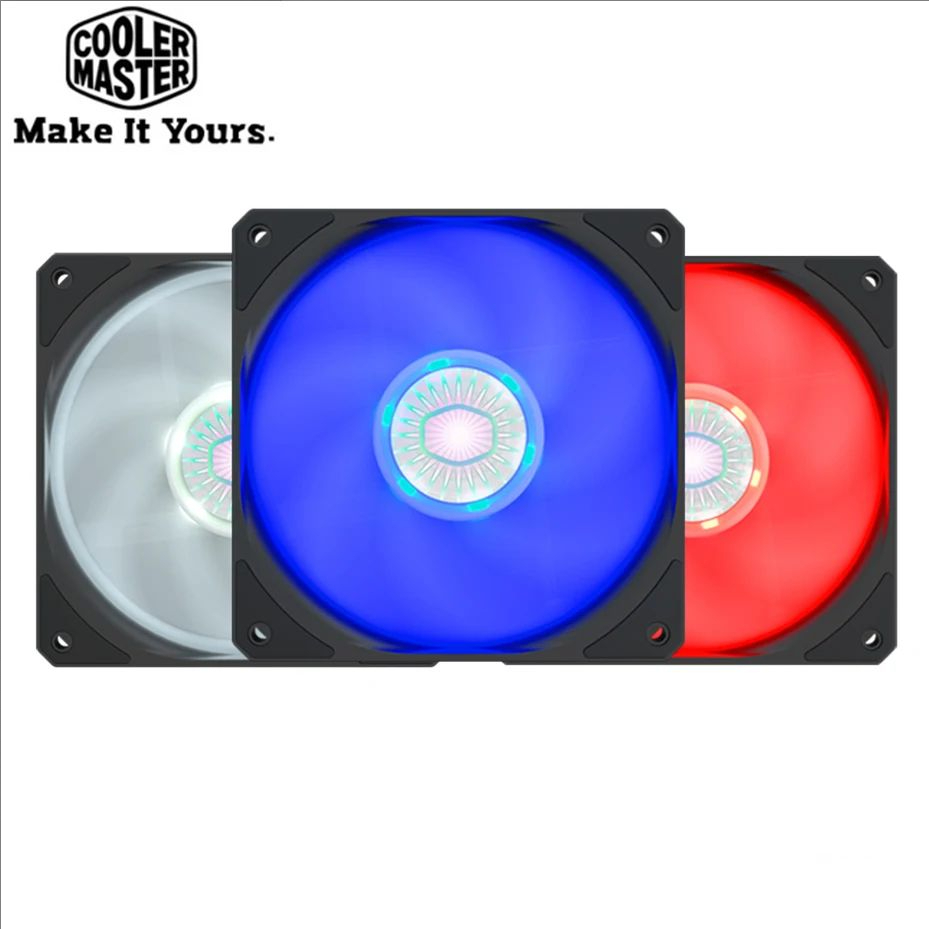 Cooler Master sickleflow 120 120mm LED 4pin PWM Shockproof silence fans ...