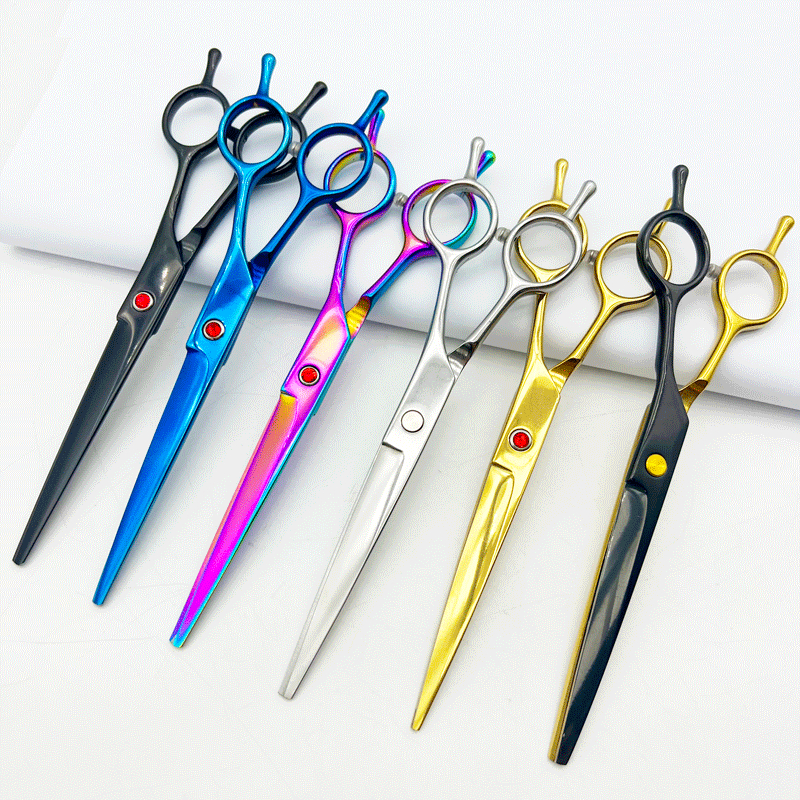 7.5Inch Dog Hair Grooming Scissor Pet Straight Scissors Pet Shears For ...