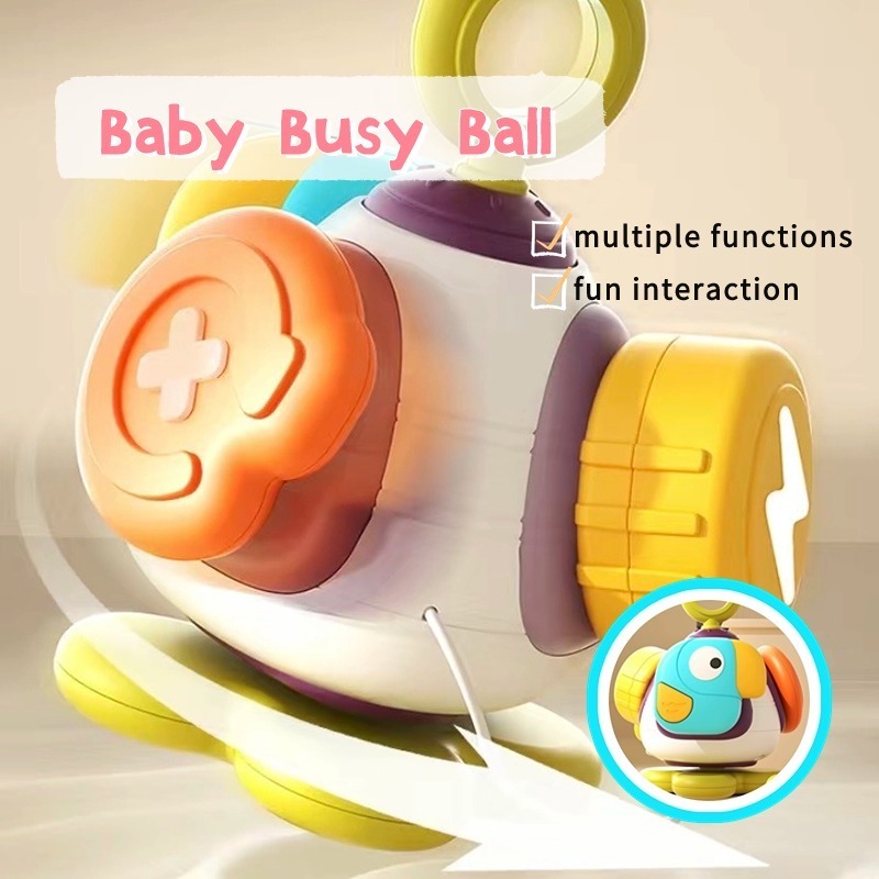 Busy Ball Sensory Cube: A 5-in-1 Early Learning Educational Toy for ...