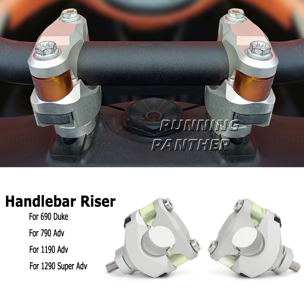 28mm Handlebar Risers Mounting Bar Adjustable Cushioning and Shock ...