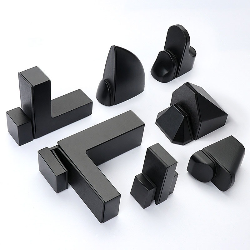 Black Adjustable Fish Mouth F Clip Bathroom Glass Clip Olecranon Fixing ...