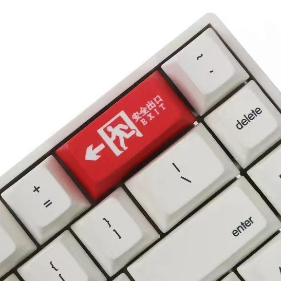 Keycap 2.0U Retractable Key Safety Export Keycap PBT Sublimation for ...