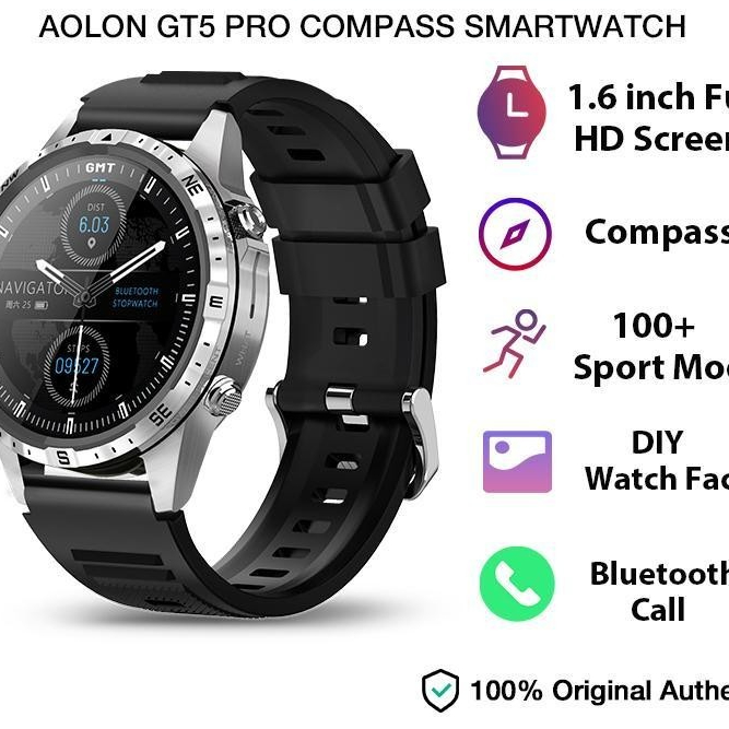 2024 new gt5 pro Smartwatch Five-button Control /1, 6-inch full-screen ...