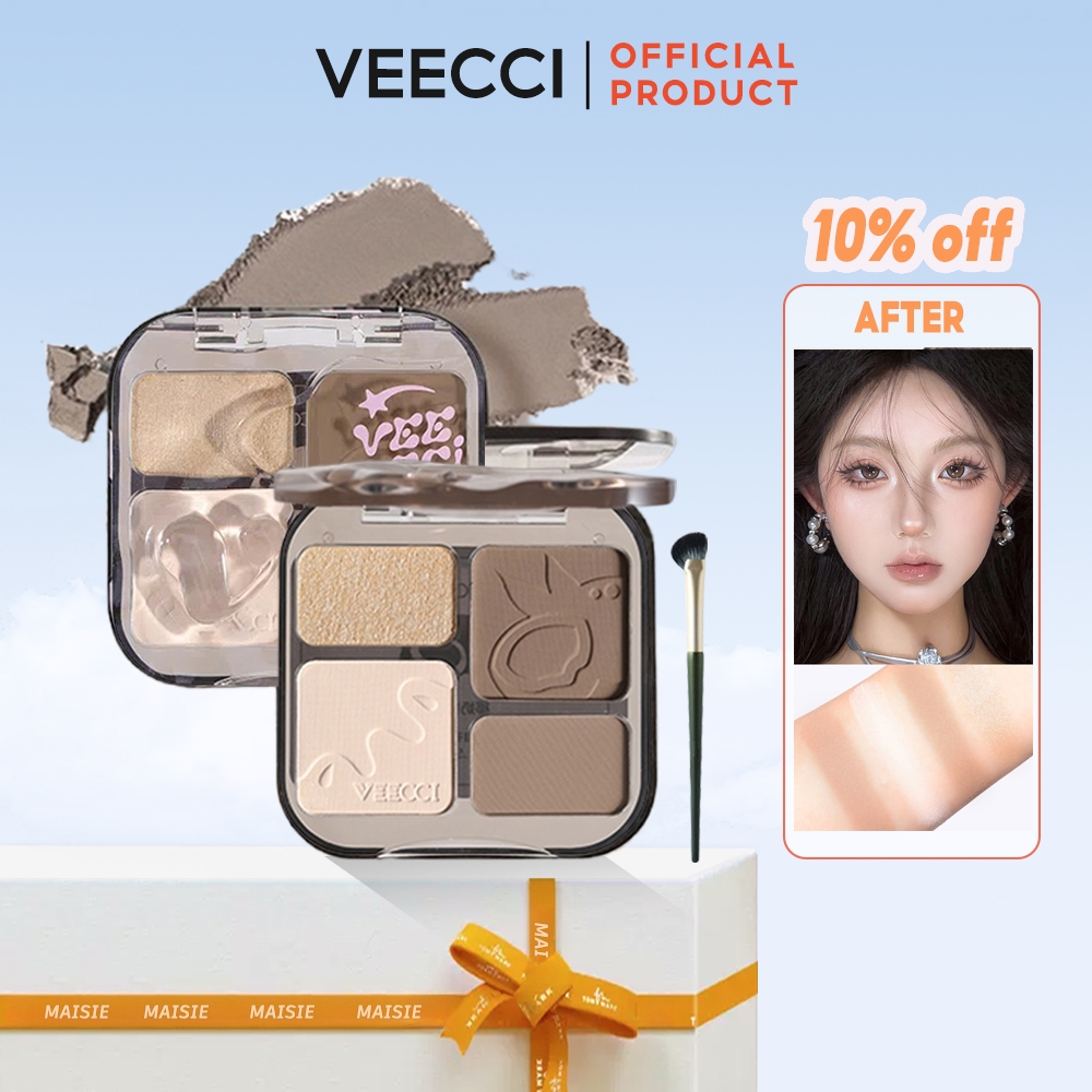 VEECCI-Contour palette, highlight palette, matte, brighten face, nose ...
