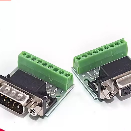 Db9 Male Female Head Adapter Screw Terminal 9 Pin 9 Hole RS232 RS485 Conversion Board | Shopee ...