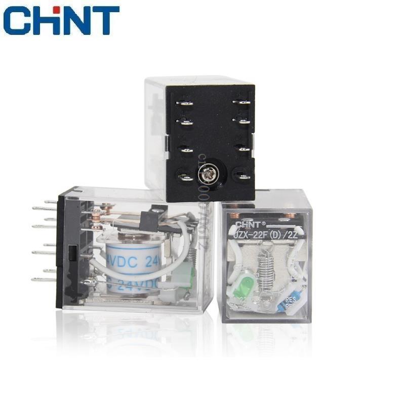 CHINT JZX-22F(D)/2Z 3Z 4Z JQX-13F(D) /2Z DC24V AC24V 220V MY2NJ Miniature Power Relay Miniature ...