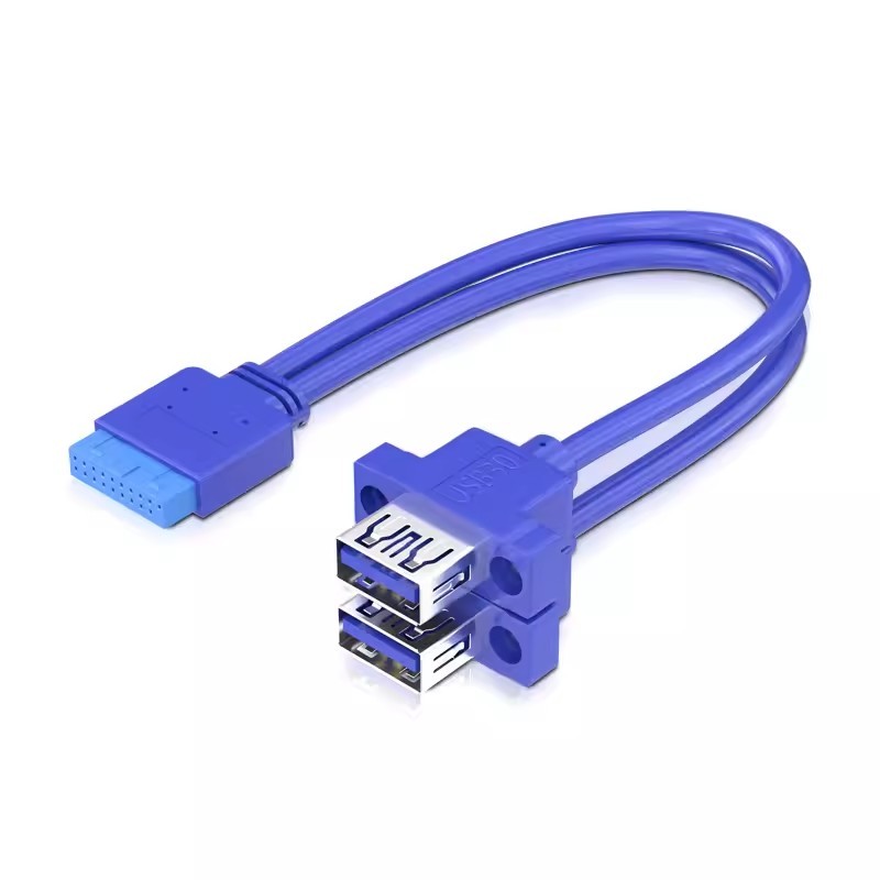 20p to USB3.0 Front Panel Cable usb Baffle Cable 19-Pin/20Pin to Dual ...