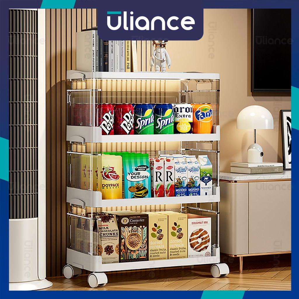 Ulianc Foldable Storage Cabinet Folding Stackable Plastic Storage Box ...