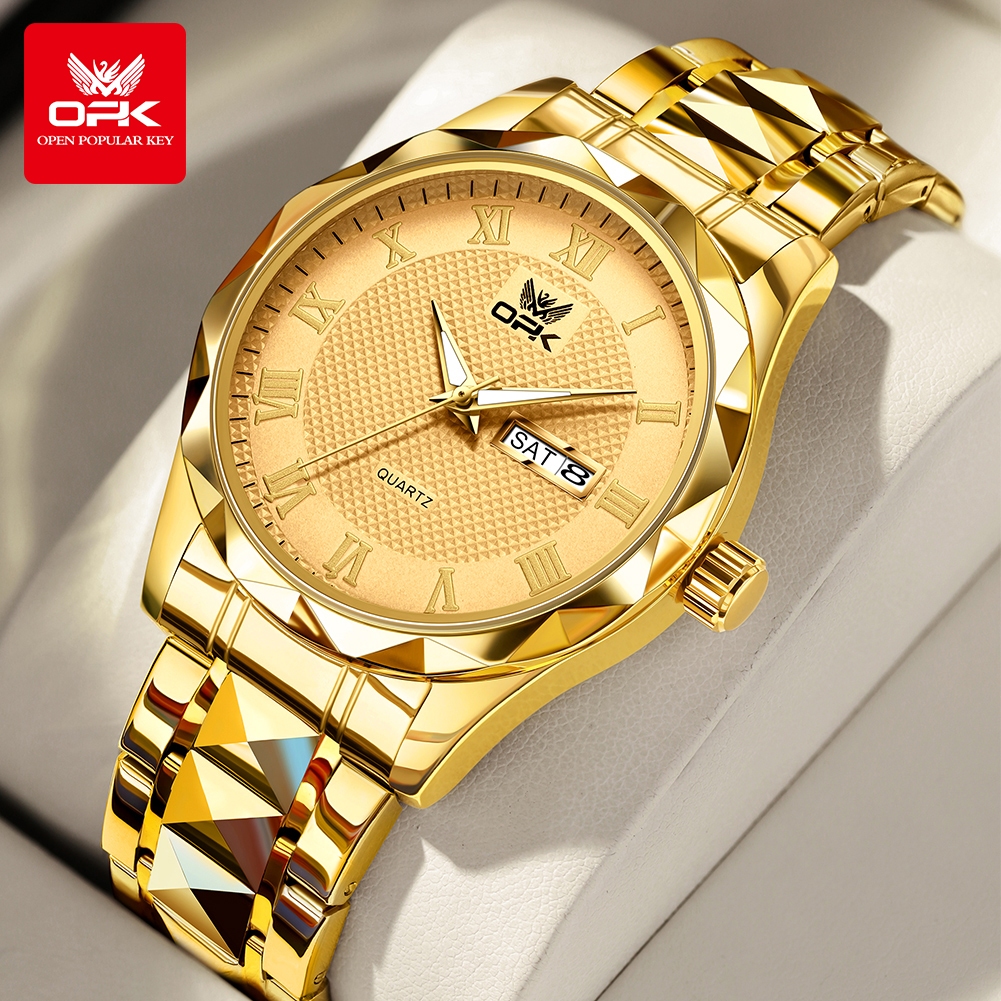 OPK Watch For Men Quartz Original Waterproof Calendar Digital Face Mens ...