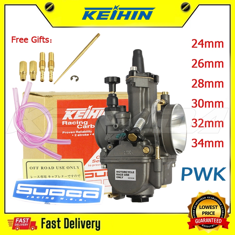 PWK racing Carburetor 24mm 26mm 28mm 30mm 32mm 34mm 50-250cc Universal ...