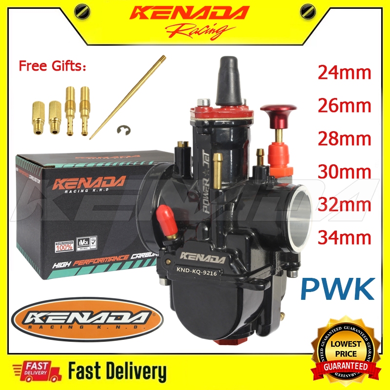 KENADA RACING Carburator Carb For flat slide PWK 24mm 26mm 28mm 30mm ...