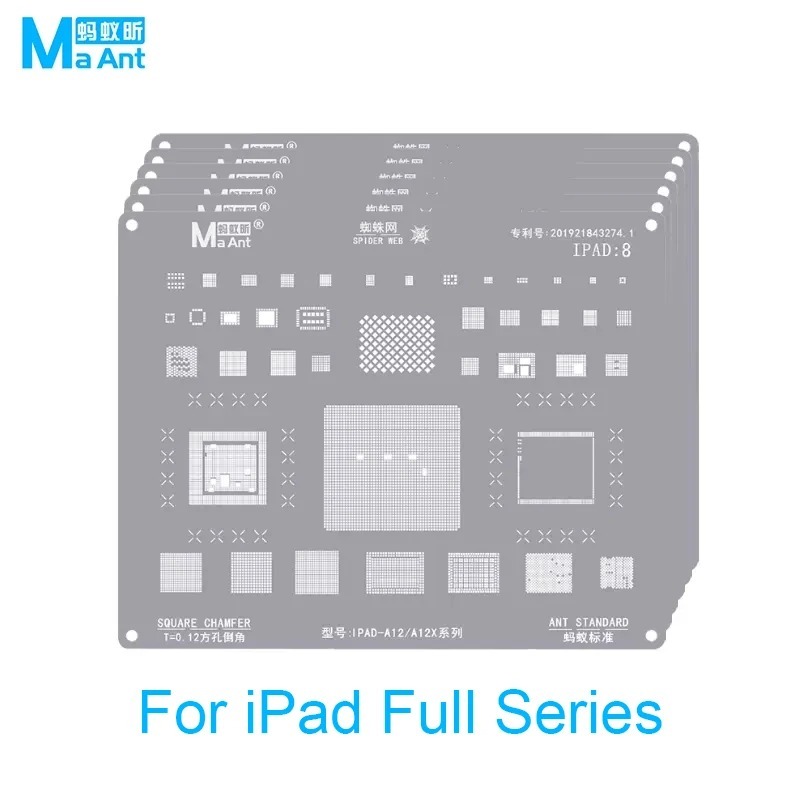 MaAnt BGA Reballing Stencil Kit For IPad air 2 3 4 5 6 PRO Mini 2020 ...