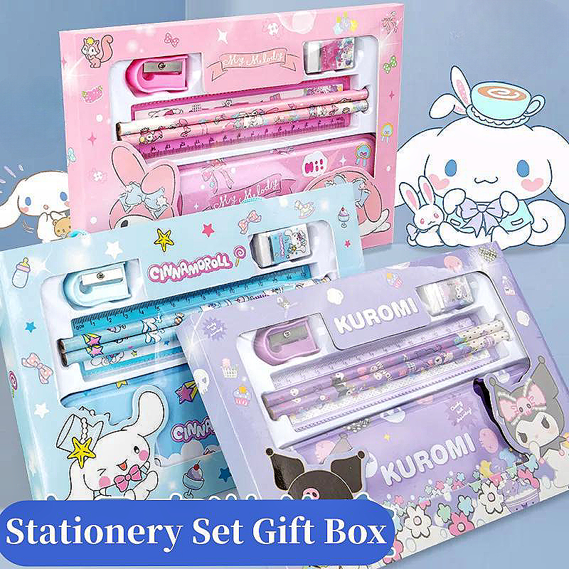 New Sanrio Stationery Set with Gift Box Student Prize Cute Cartoon ...
