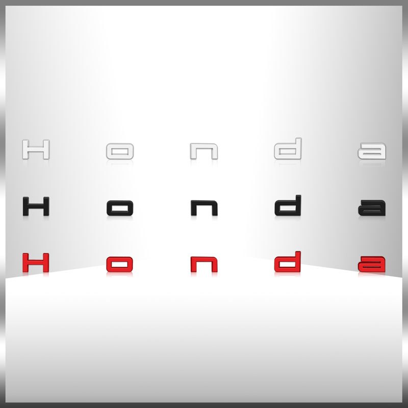 3D Honda Letter Logo Car Emblem Sticker Body Trunk Badge For Honda Fit ...
