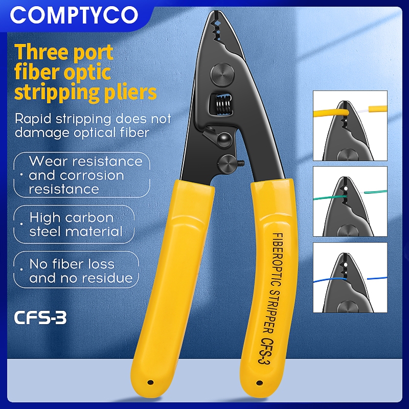 Three-port Fiber Optical Stripper Pliers/ Wire strippers FTTH Tools ...