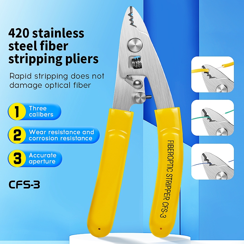 COMPTYCO Stainless steel optical fiber pliers VCFS-30 Three-port Fiber ...