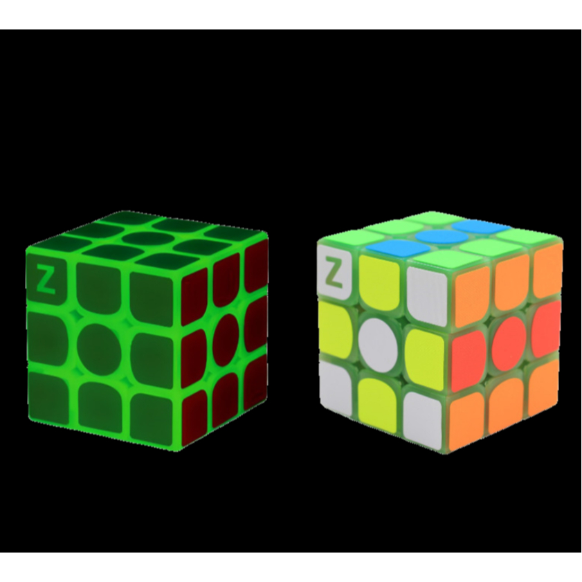 Fluorescent Speed Cube 3x3x3 Glow in Dark Luminous Speed Cube 3 by 3 ...