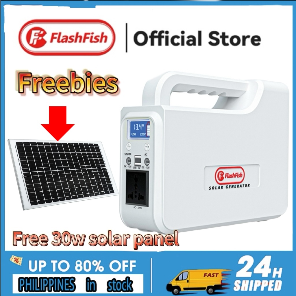 （Buy 1 Get 1 FREE）A3 Power Bank Flashfish Portable Solar Generator 300W ...