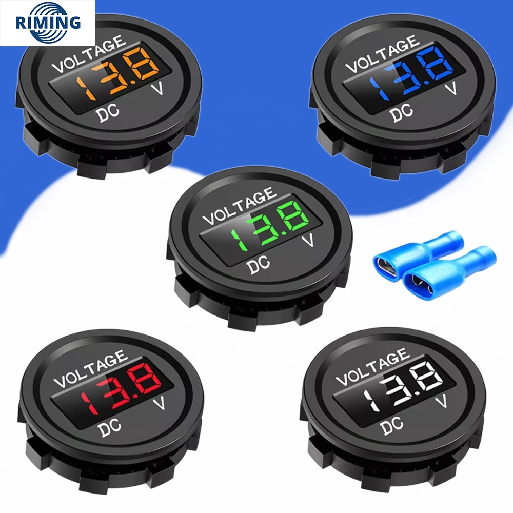 Mini Round Waterproof Motorboat Motorcycle DC5V-48V LED Panel Digital ...