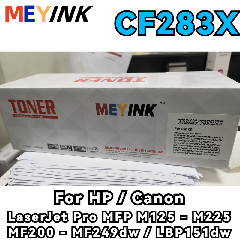 MEYINK 83X CF283X Toner Cartridge For HP LaserJet Pro MFP M125 M127 ...