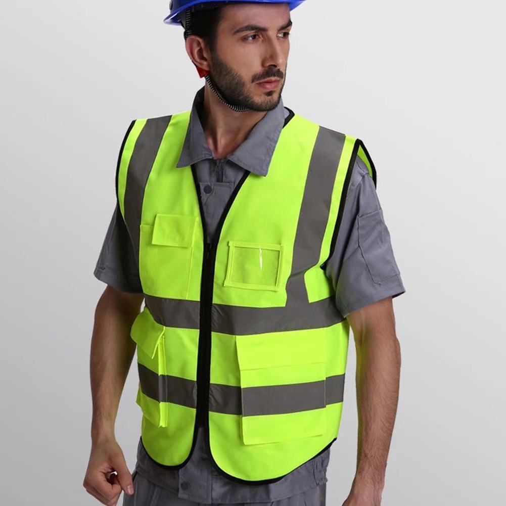 High Visibility Safety Reflective Vest Harden Green , Orange Reflector ...