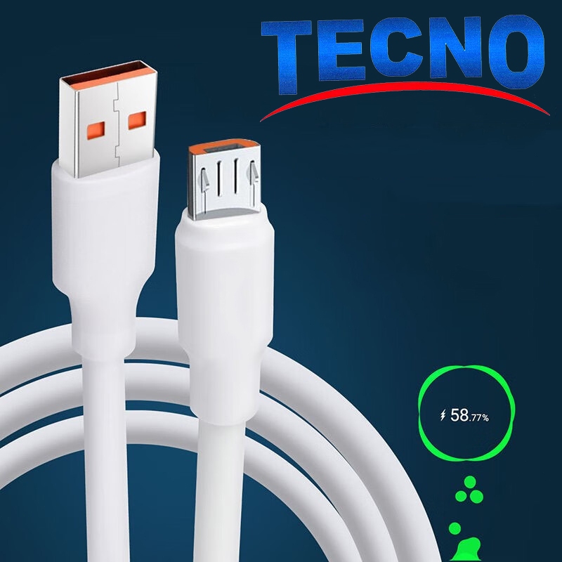Tecno Charger Original Fast Charger 65W Micro USB Cable For Android ...
