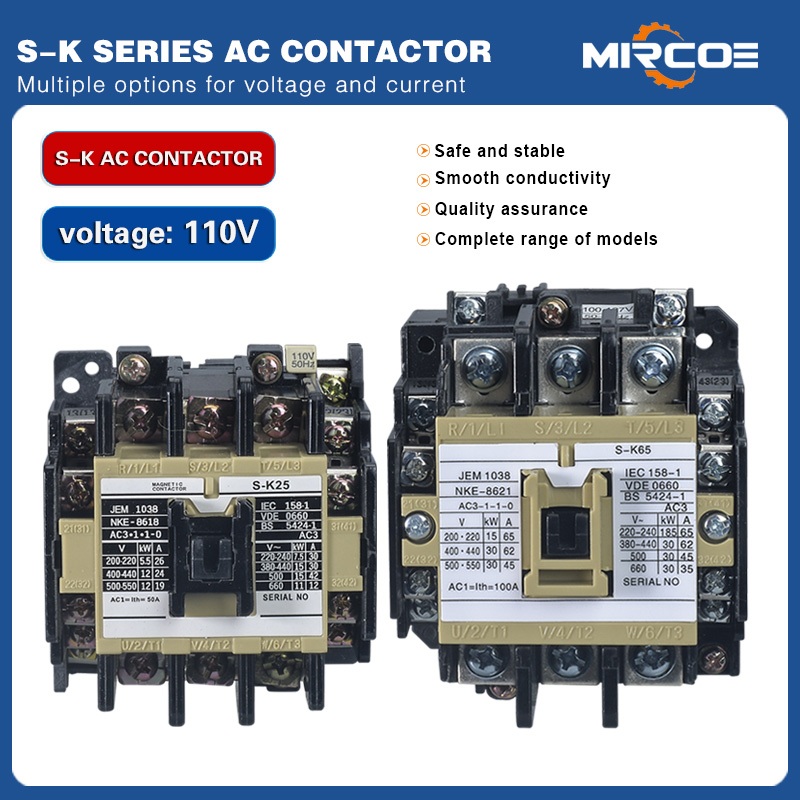 MIRCOE SK magnetic contactor 10A to 95A voltage 110V 220V 380V part ...