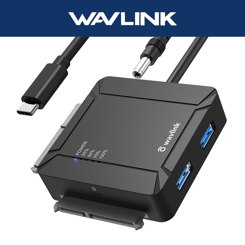 WAVLINK Offline Clone USB C to Dual Bay SATA Adapter External 2.5" 3.5 ...