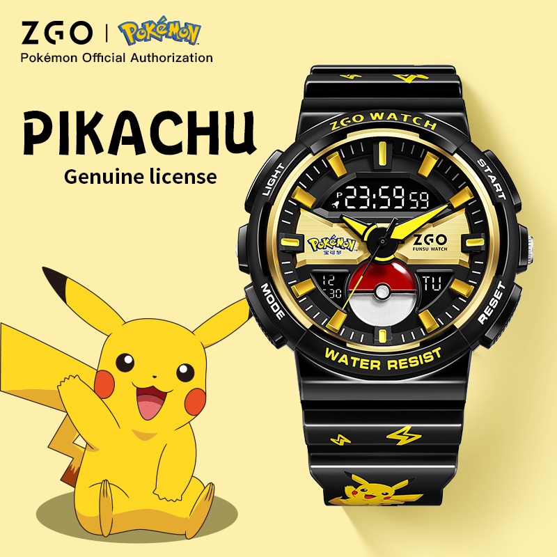 ZGO x Pokemon Pikachu Watch For Kids Boys Student Watch Junior High ...