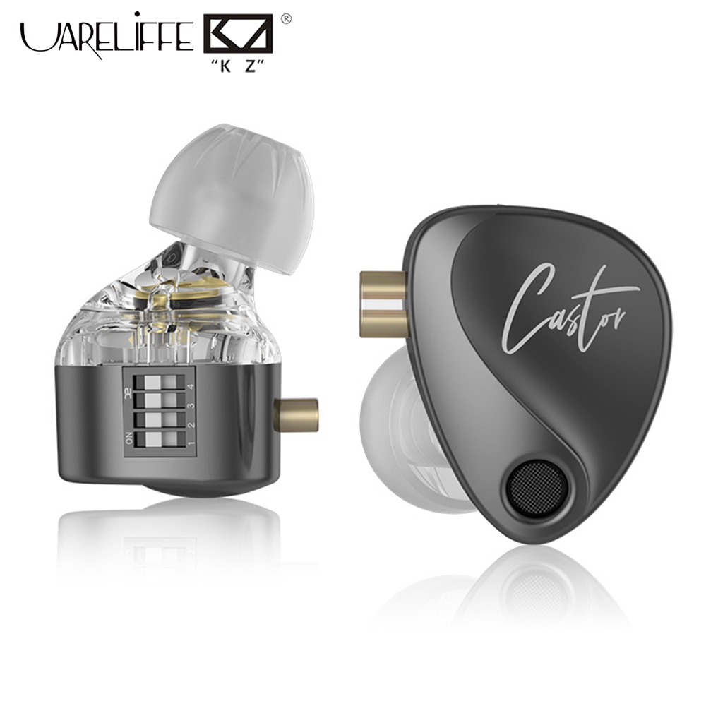 Uareliffe KZ Castor Tuning Earphone 2 Dynamic High-end Tuning Balanced ...
